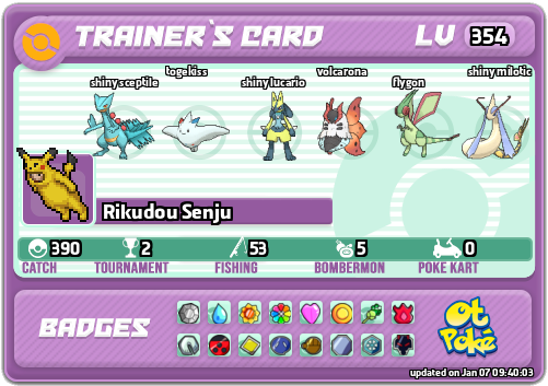 otP - Rikudou Senju - Treinador Pokémon