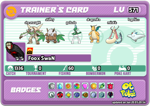 otP - Foox SwaN - Treinador Pokémon