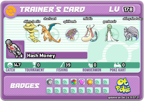 otP - Hash Money - Treinador Pokémon