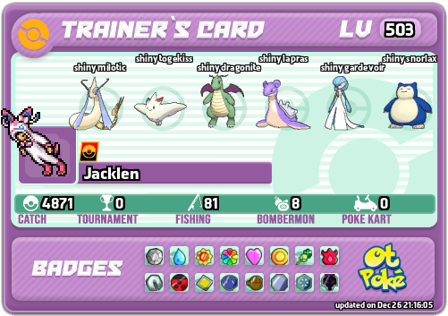 otP - Jacklen - Treinador Pokémon