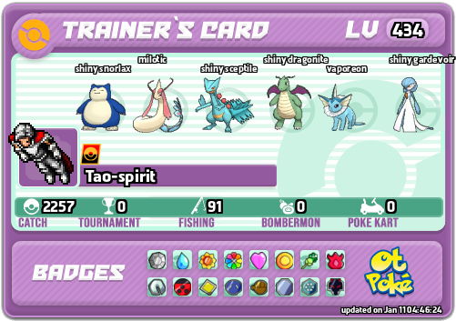 otP - Taospirit - Treinador Pokémon