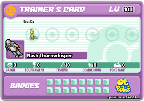 otP - Nash Thornwhisper - Treinador Pokémon