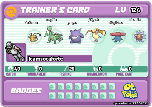 otP - Icamsocaforte - Treinador Pokémon